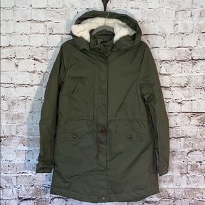Jackets & Coats | Olive Green Hooded Parka Jacket | Poshmark
